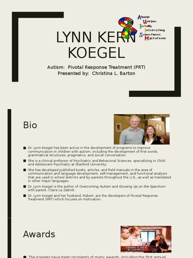 Lynn Kern Koegel | PDF | Autism Spectrum | Autism
