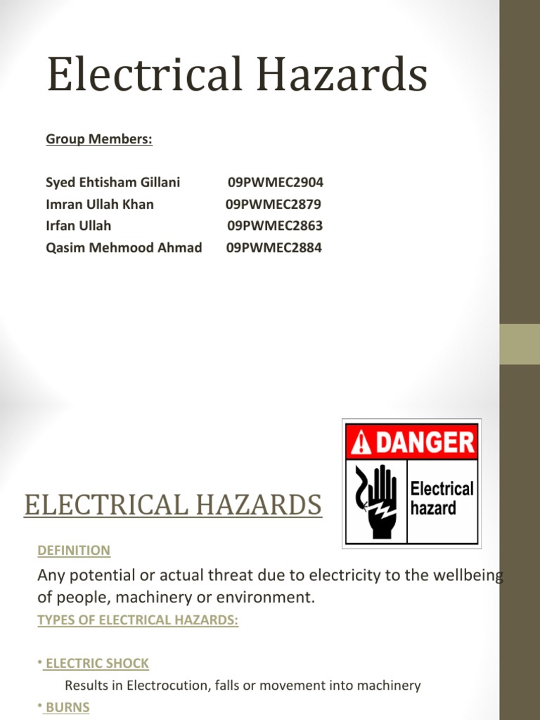 Electrical Hazards | PDF