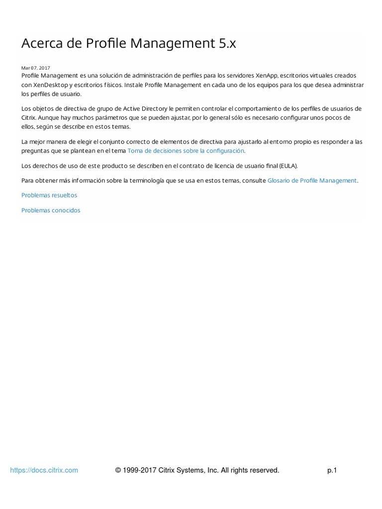 Profile Management 5 PDF | PDF | Registro de Windows | Microsoft Windows