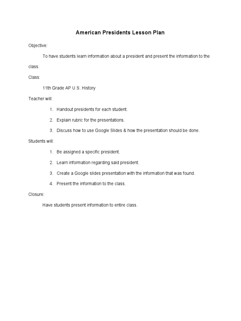 Lesson Plan Edu 214 | PDF