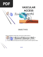 Vascular Access: AVF AVG | PDF | Hemodialysis | Angiology