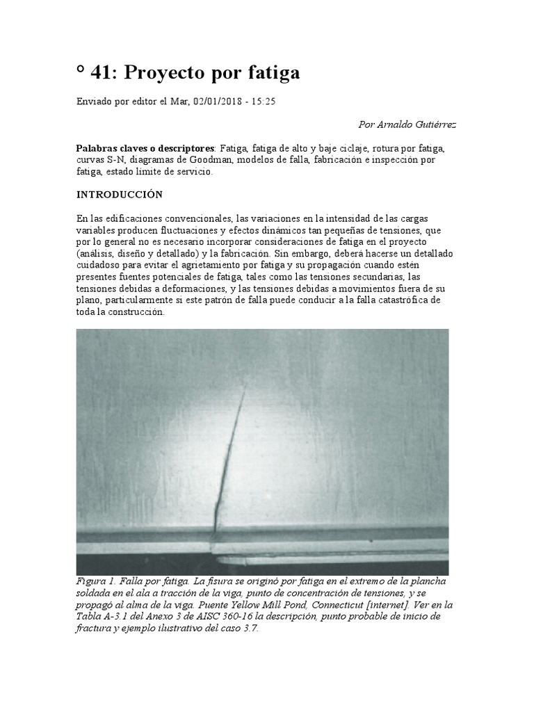 Análisis de la fatiga en estructuras de acero: causas, mecanismos de ...
