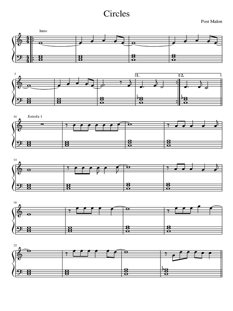 Post Malone - Circle | PDF