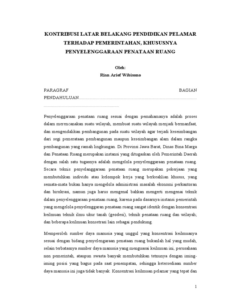 Contoh Esai | PDF | Karier & Perkembangan