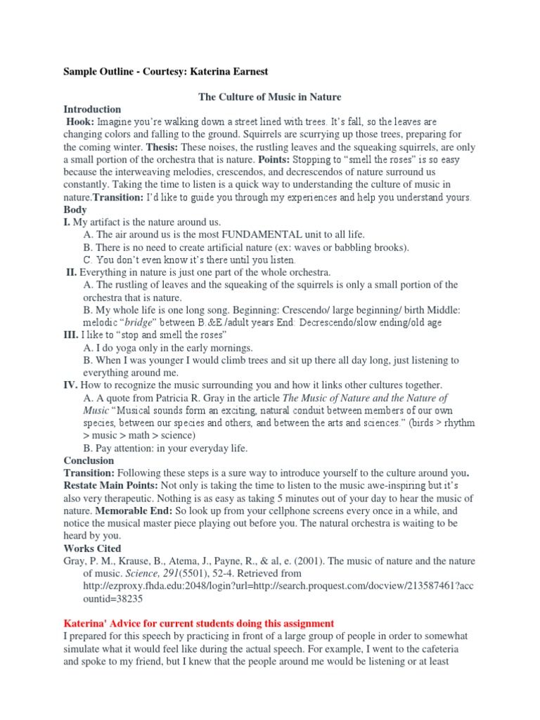 Sample Outline-AHA Speech | PDF | Volleyball | Communication