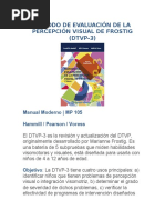 Interpretación Del Test de Frostig | PDF | Percepción | Cognición