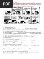 Comprensión Lectora Mafalda | PDF | Cómics | Comprensión lectora