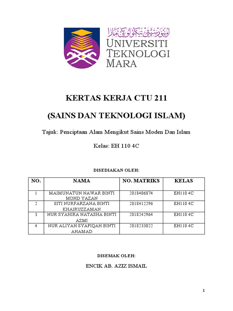 Kertas Kerja Ctu Complete | PDF