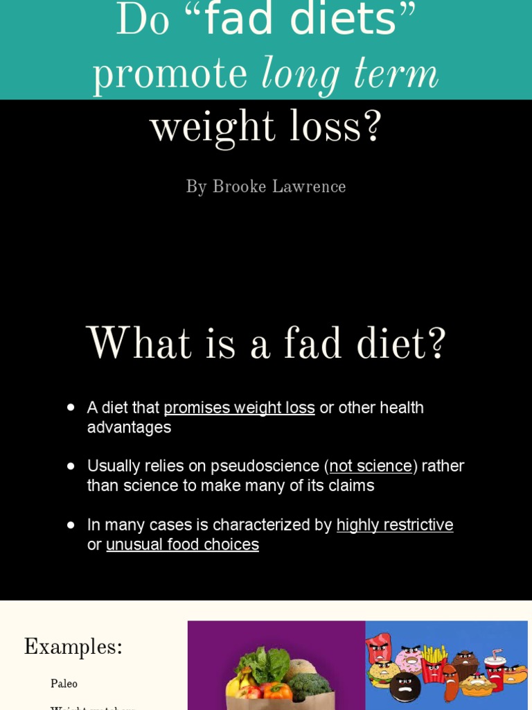 Fad Diet Research Projects | PDF | Dieting | Obesity