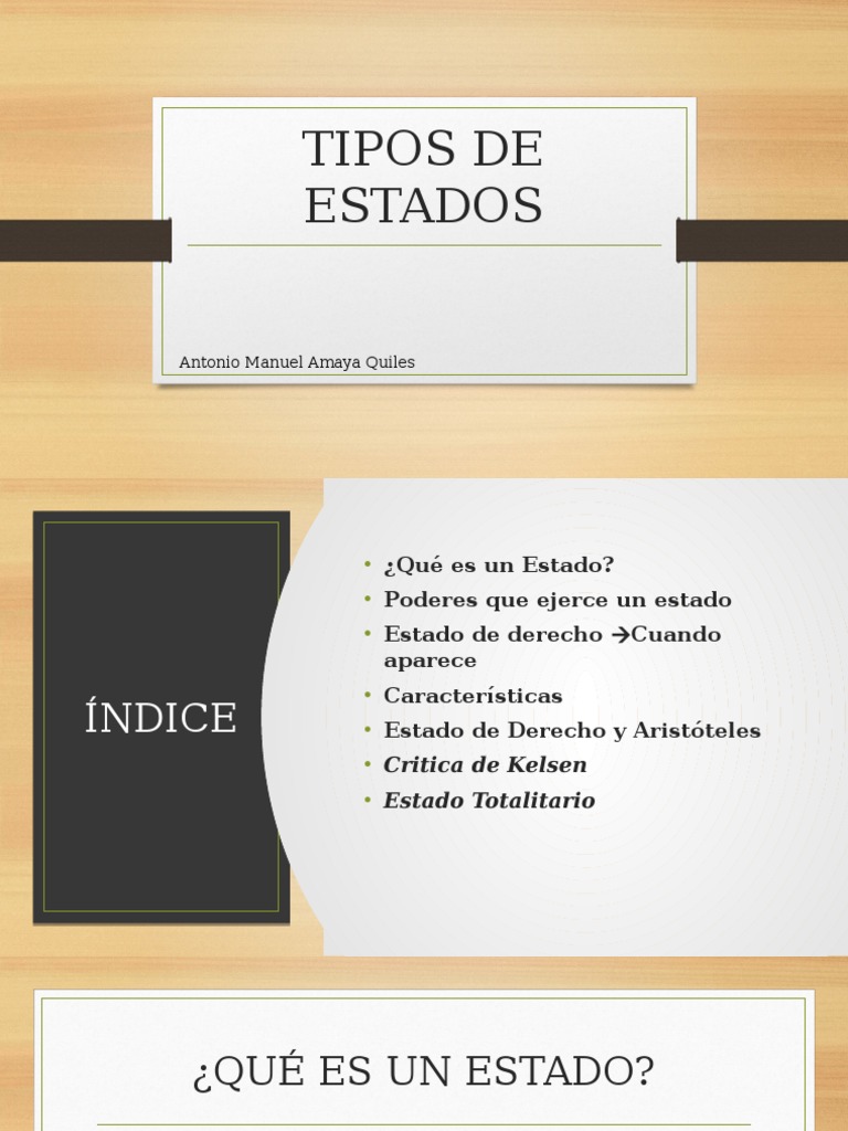 Tipos de Estados | PDF