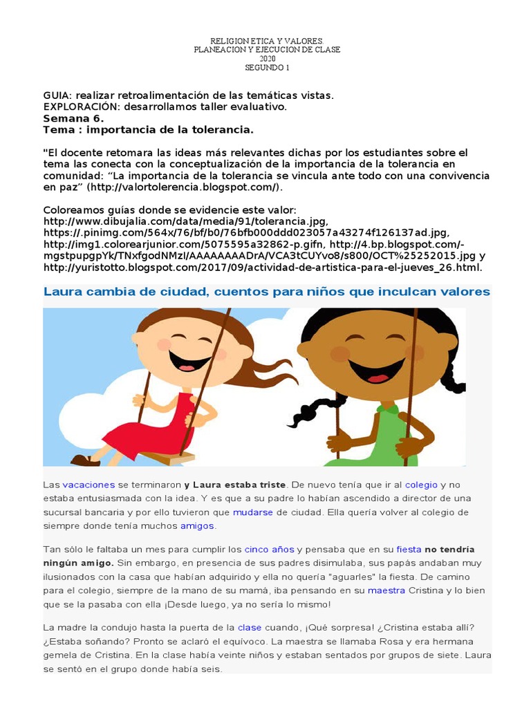 Religion Etica y Valores 2020 | PDF | Tolerancia | Religión y creencia