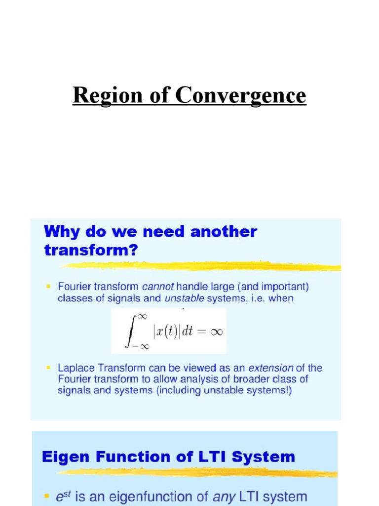 Understanding Region of Convergence | PDF
