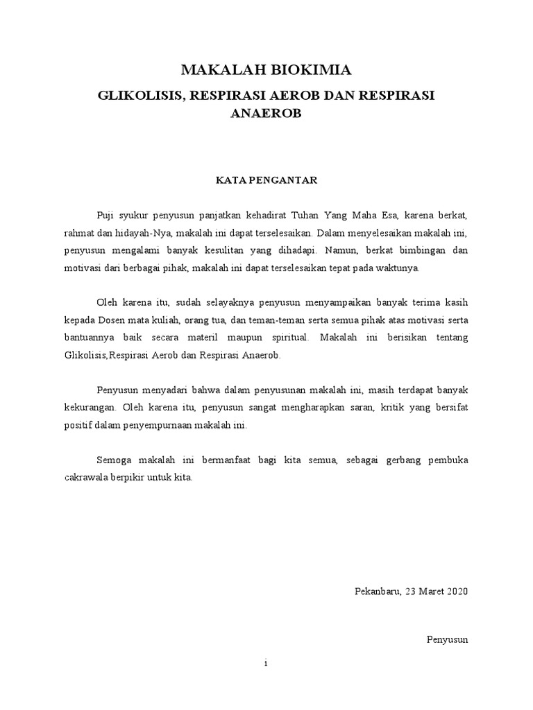 Biokimia Glikolisis & Respirasi | PDF | Sains & Matematika
