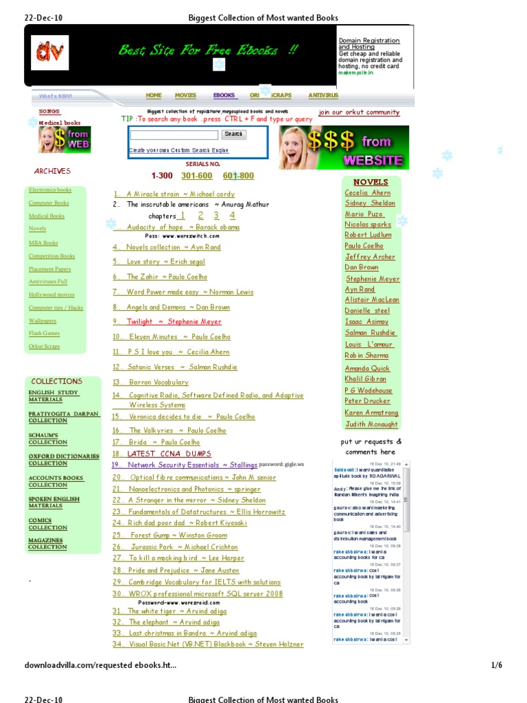 Most Wanted Ebooks Collection | PDF | Engineering | Computing And ...