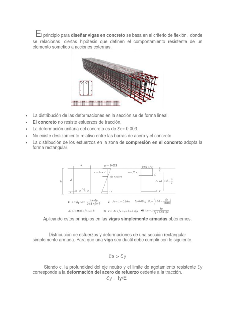 Viga De Concreto Reforzado Pdf