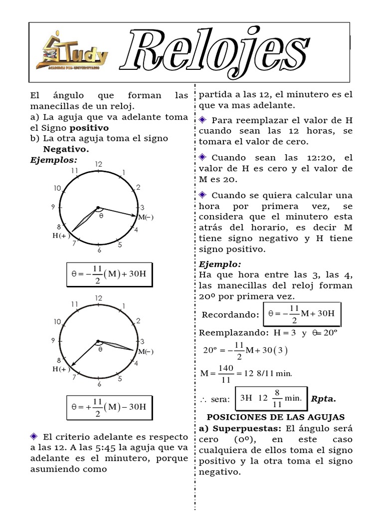 35 Relojes PDF | PDF | Hora | Reloj
