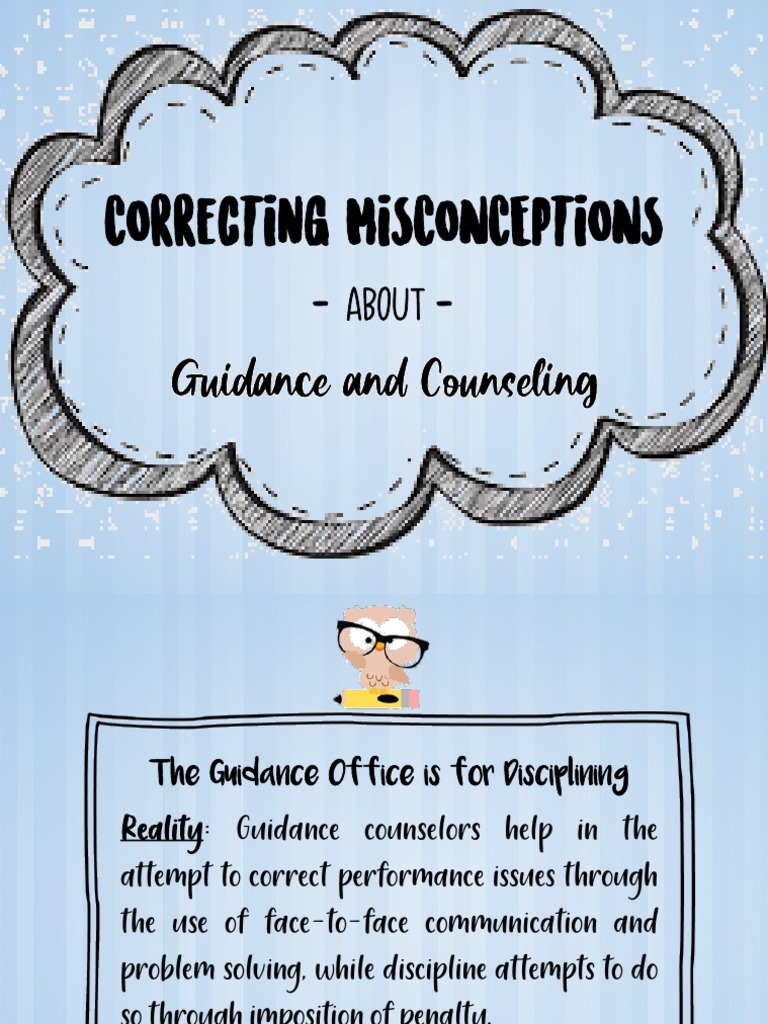 Correcting Misconceptions About Guidance Counseling Services | PDF