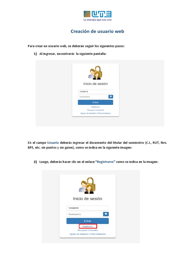 Tutorial Creacion de Usuario Web 2019 PDF | PDF Tutorial Creacion de Usuario Web 2019 PDF | PDF