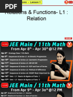 Ch-2 Relations and Functions Notes + Worksheet | PDF | Set (Mathematics ...
