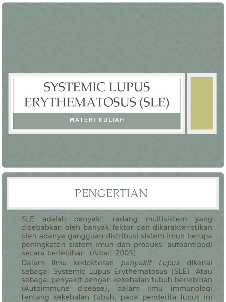 Panduan Lengkap Systemic Lupus Erythematosus | PDF | Sains & Matematika