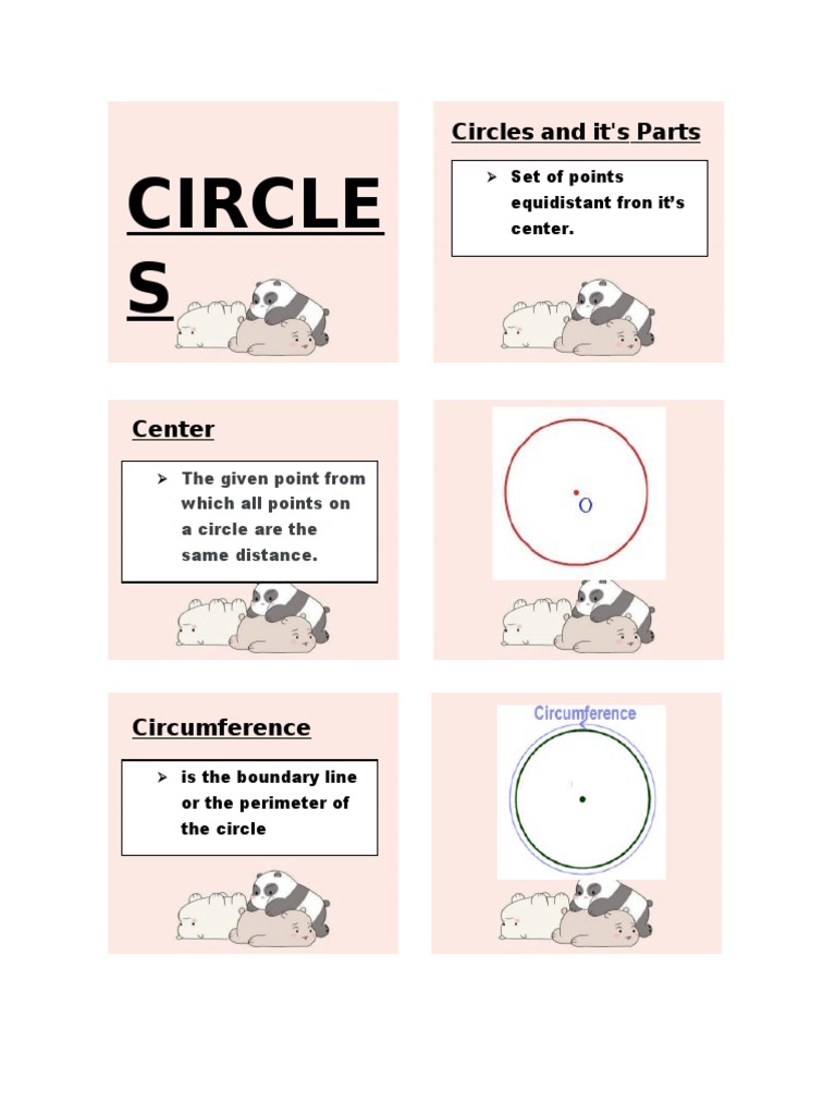 Circle S: Circles and It's Parts | PDF