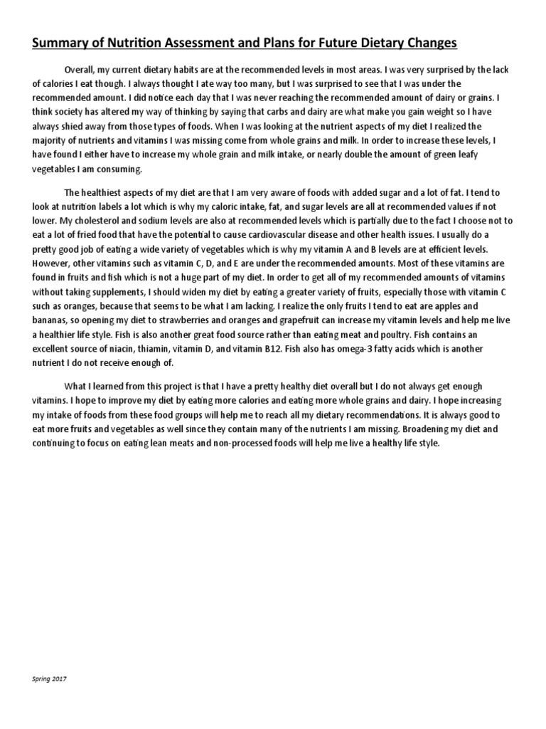 Nutrition Plan | PDF | Vitamin | Healthy Diet