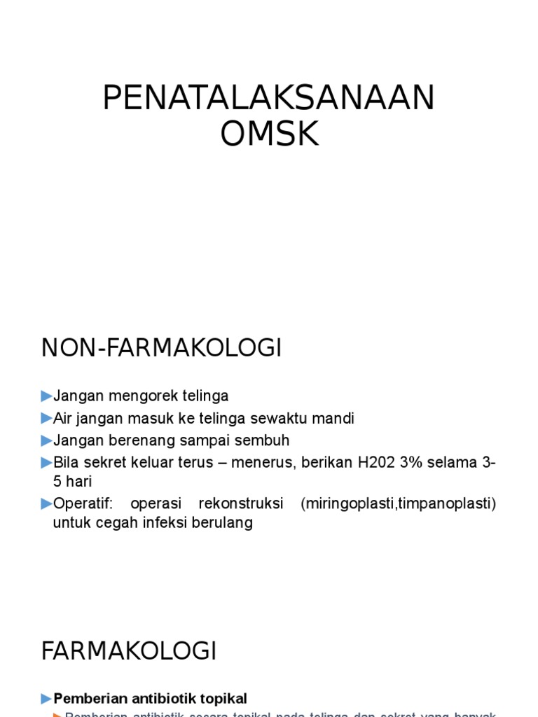 Penatalaksanaan Dan Prognosis Omsk | PDF