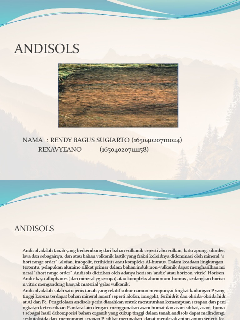Andisols | PDF