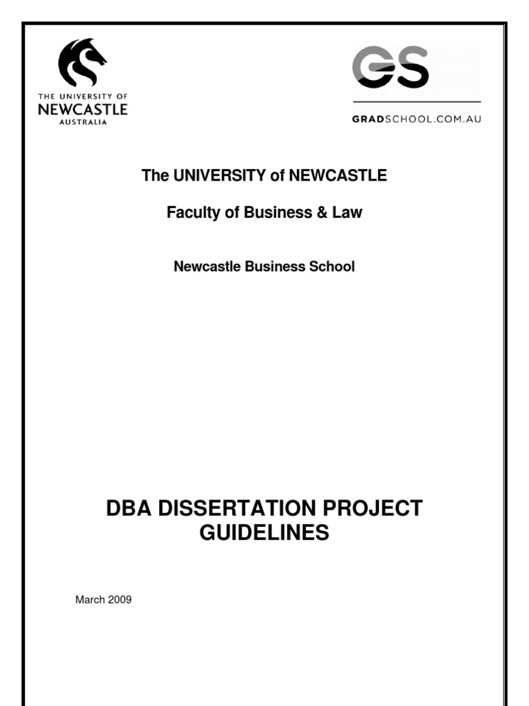 DBA Dissertation Guidelines Tri 1 2009 19-03-09 | Download Free PDF ...