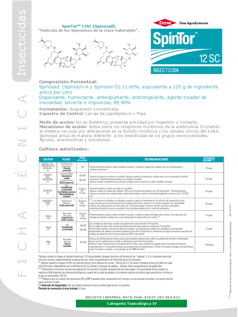 FT Ins Mex Spintor | PDF | Agua | Naturaleza