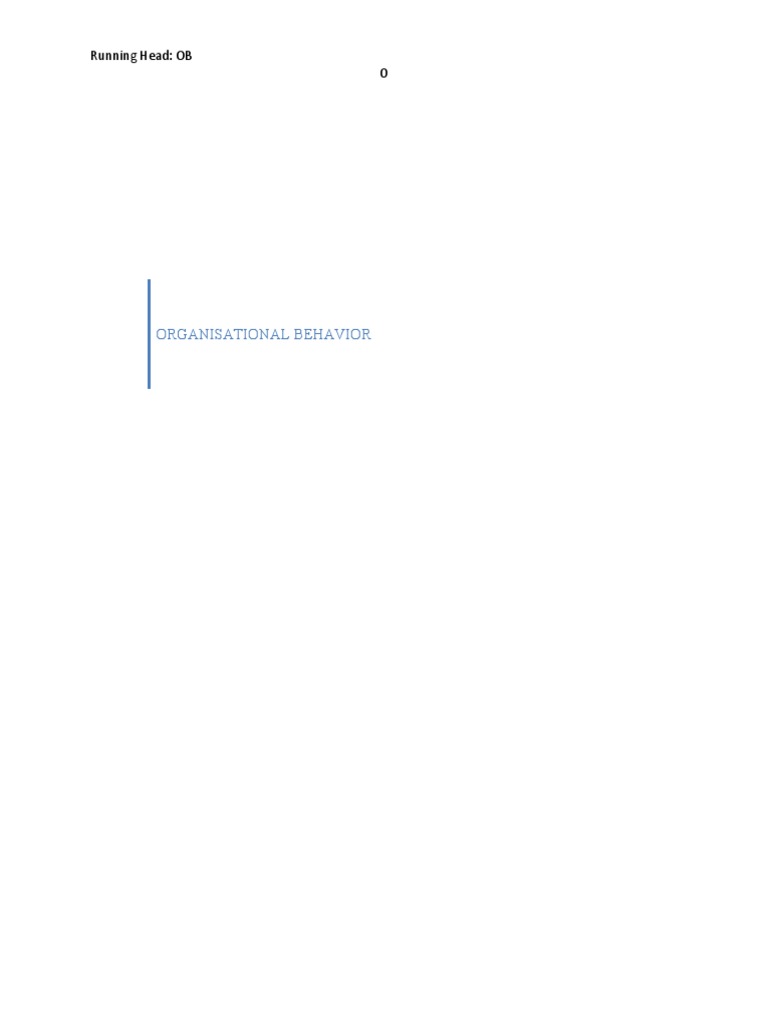Organizational Behavior Issues and Solutions | PDF | Organizational ...