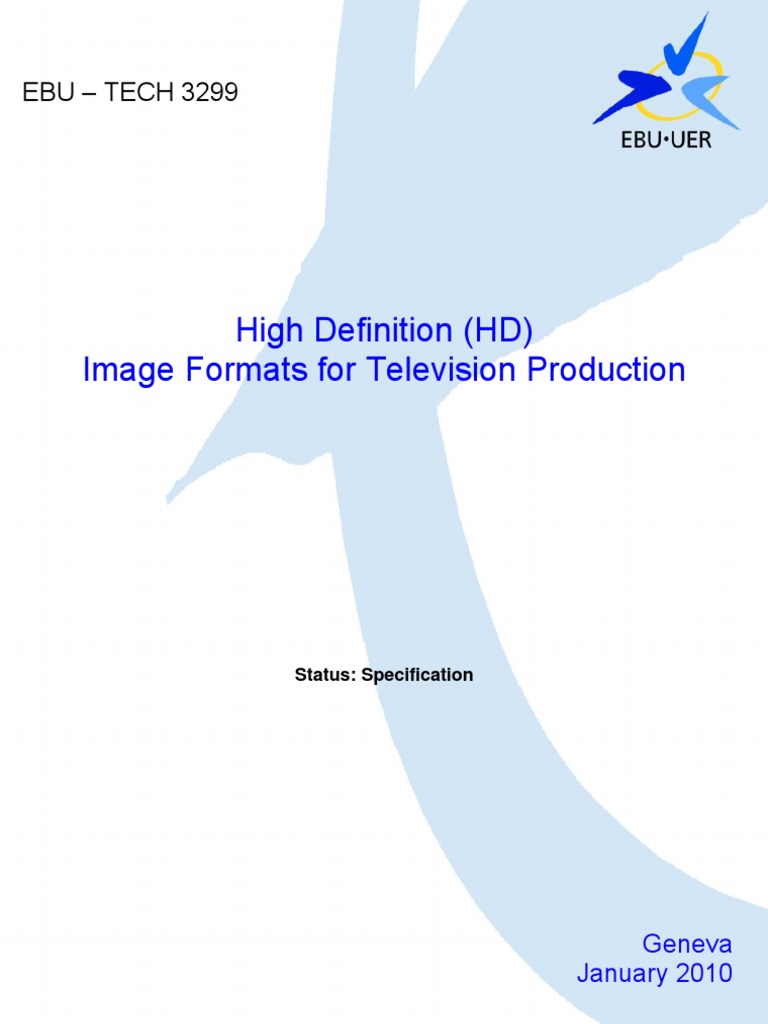 HD Standards | PDF | High Definition Television | Filmmaking