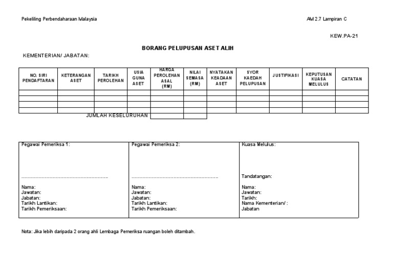 TPA - Kew - PA 21 | PDF