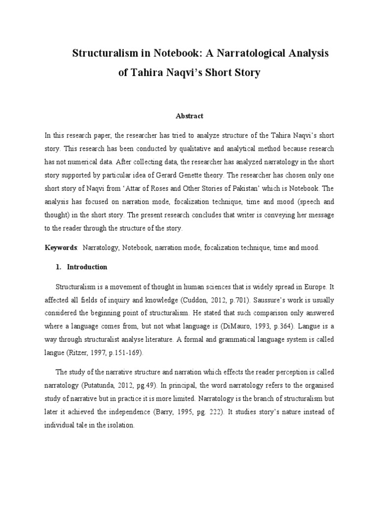 Structural Analysis | PDF | Narrative | Narration