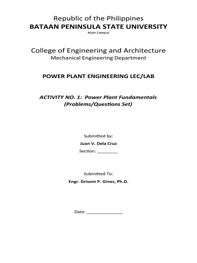 Bataan Peninsula State University: Republic of The Philippines | PDF ...