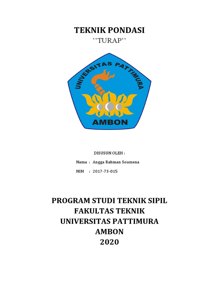 Teknik Pondasi - Turap | PDF | Sains & Matematika | Teknologi & Rekayasa