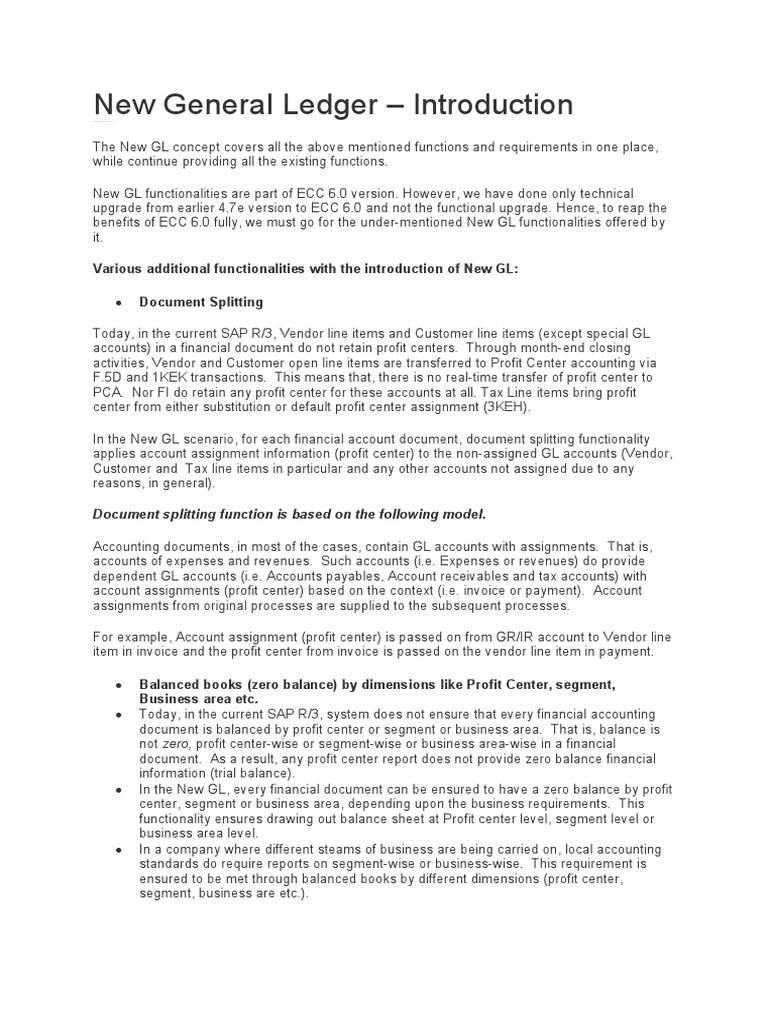 New General Ledger Introduction | PDF | International Financial ...