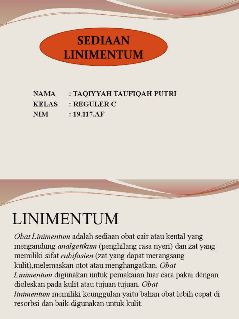 Sediaan Linimentum | PDF