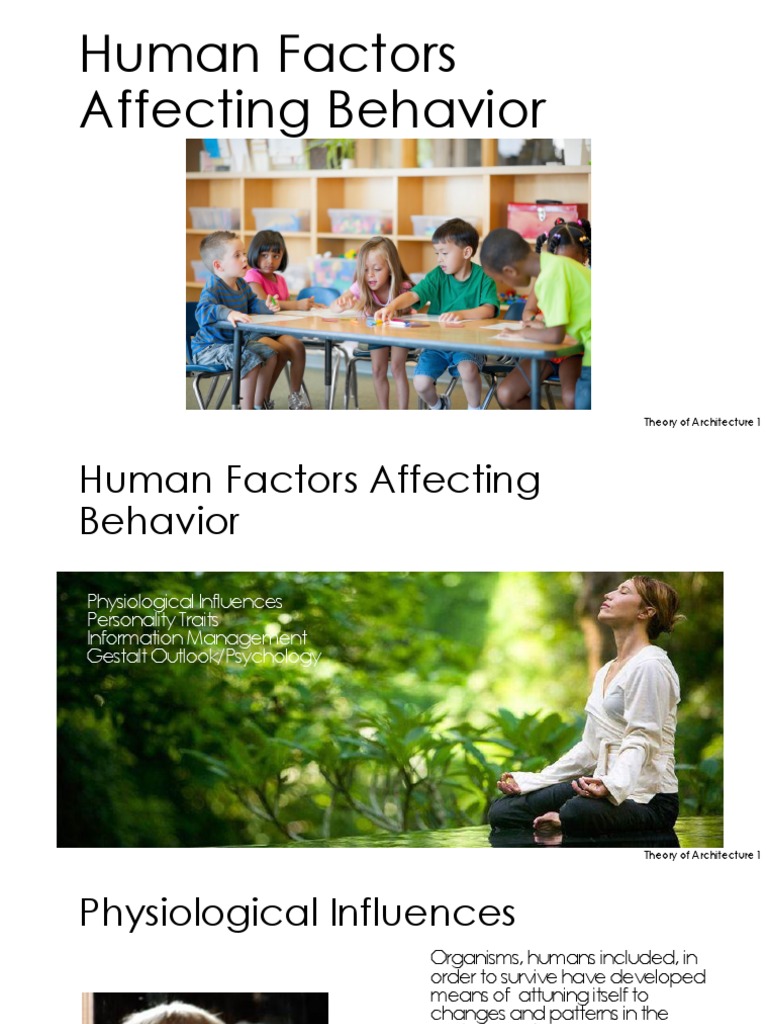Understanding the Influence of Human Factors on Behavior | PDF ...