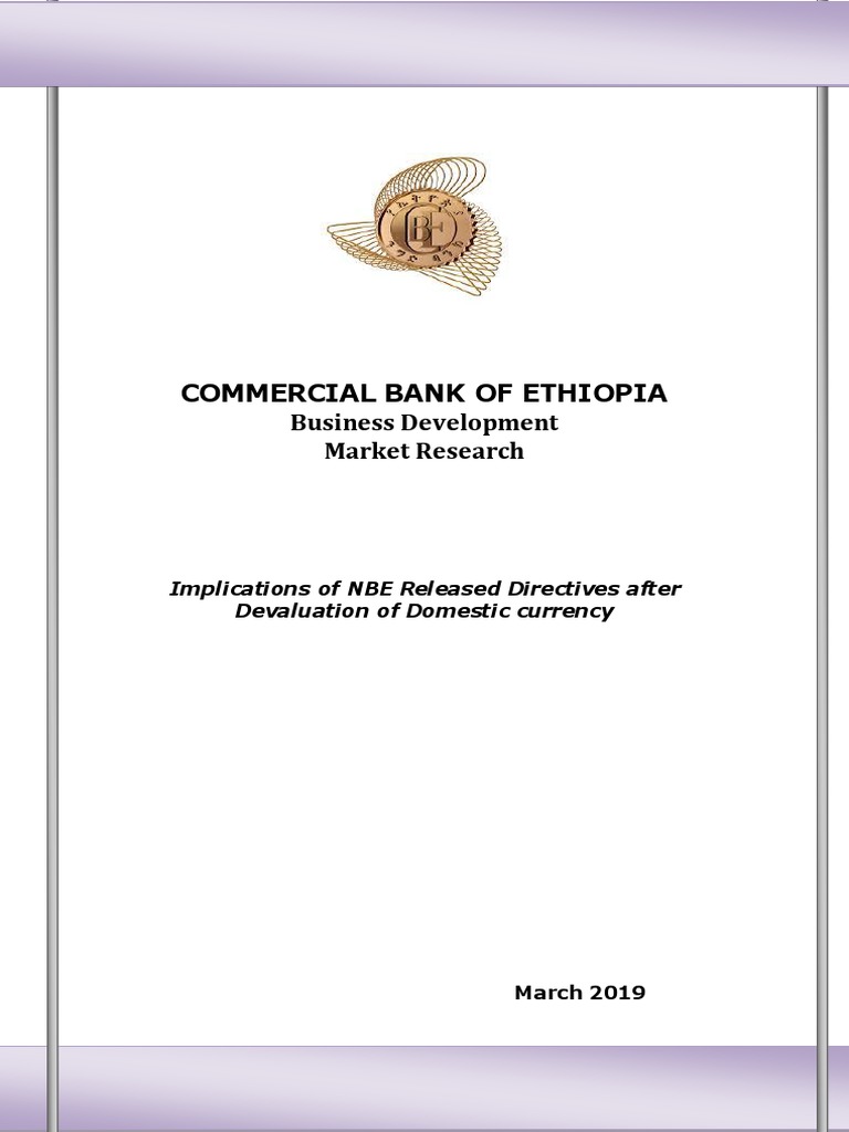 Directive Issued by NBE and Its Implication2 | PDF | Devaluation ...