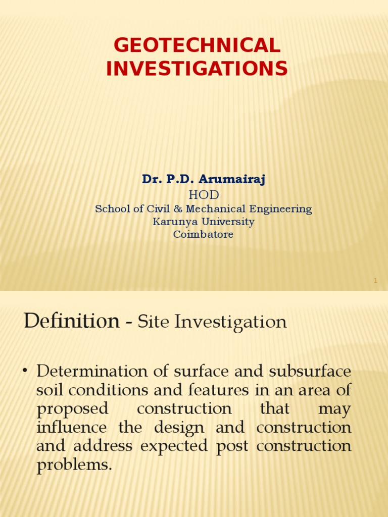 Soil Investigations | PDF | Reflection Seismology | Drilling