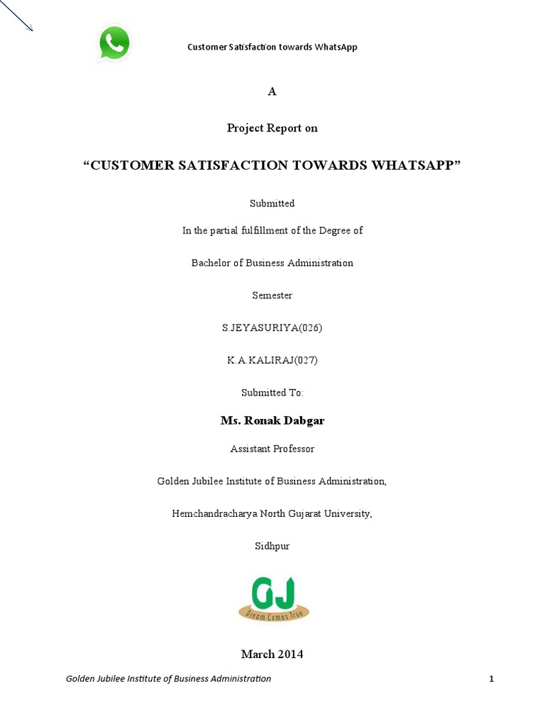 Customer Satisfaction Analysis of WhatsApp | PDF | Blackberry | Mobile App