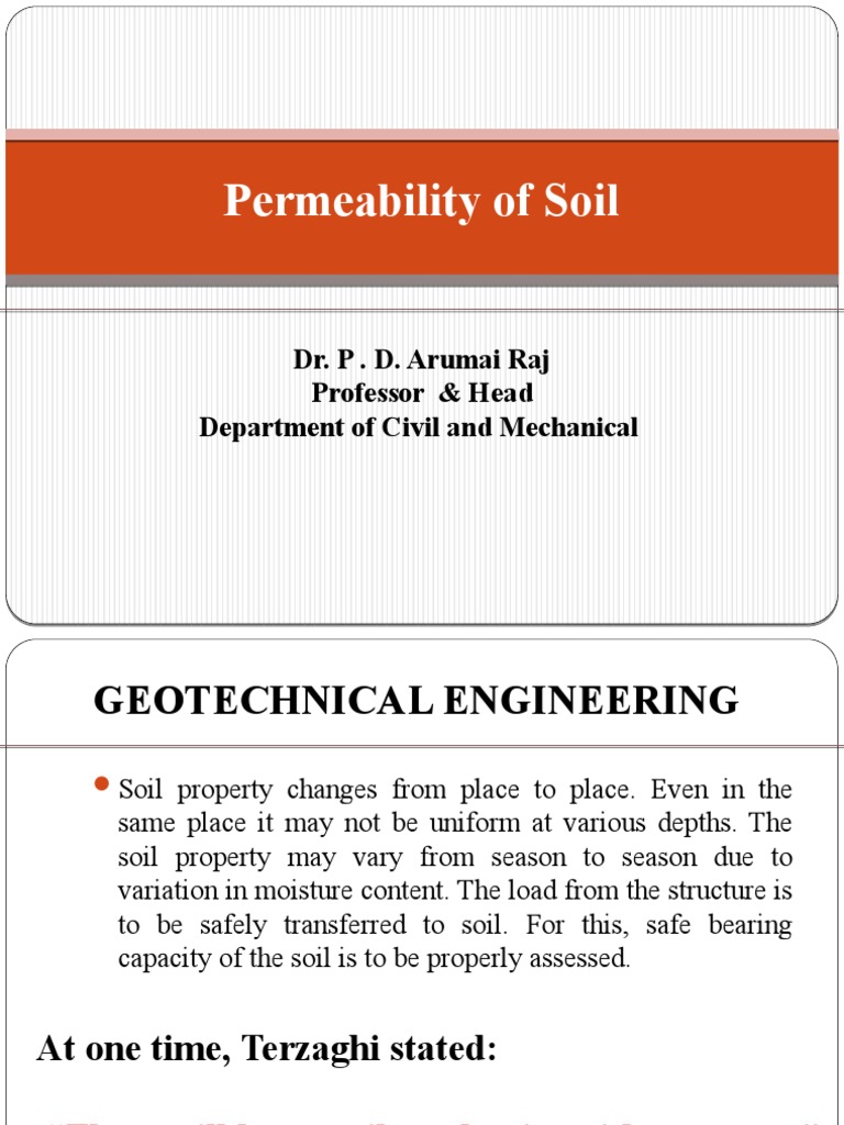 Soil Permeability