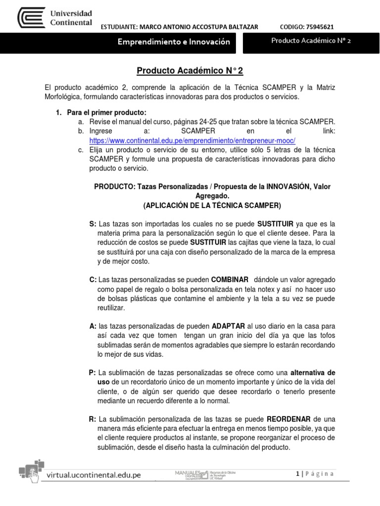 Tarea Emprendimiento e Innovasión - Pa02 | Descargar gratis PDF ... Tarea Emprendimiento e Innovasión - Pa02 | Descargar gratis PDF ...