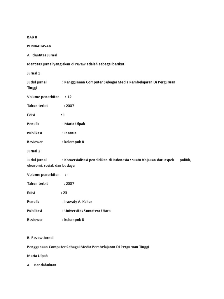 Contoh CJR | PDF