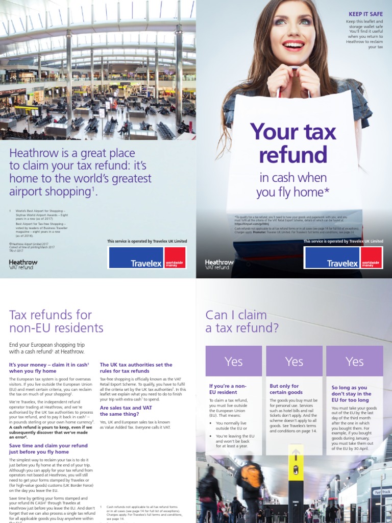 Vat Refund Leaflet - EN | PDF | Value Added Tax | Tax Exemption