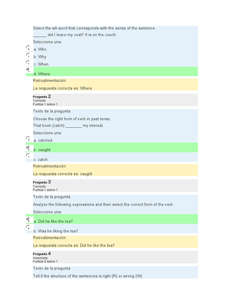Assignment 3 Questionnaire U2 | PDF