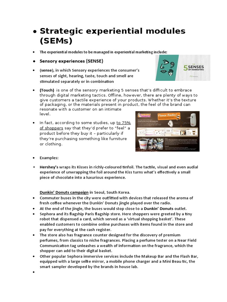 Strategic Experiential Modules | PDF | Retail | Starbucks