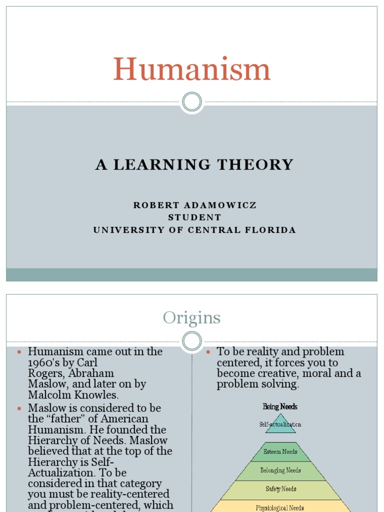 Humanism Definition | PDF | Teachers | Applied Psychology