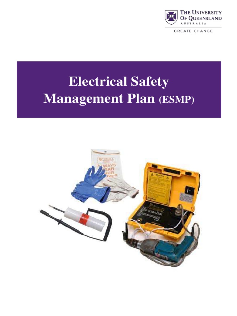Electrical Safety Management Plan: (ESMP) | PDF | Occupational Safety ...